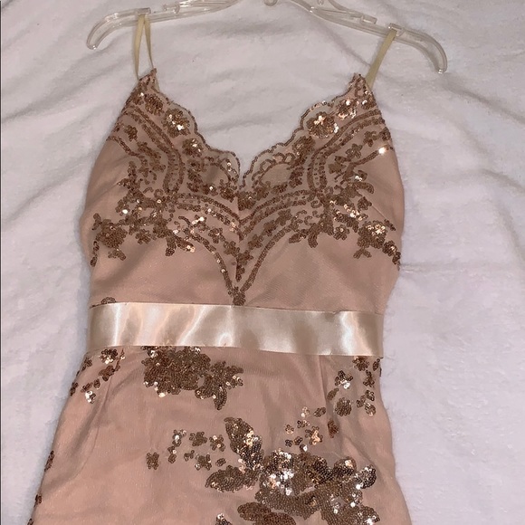 Dresses | Rose Gold Hoco Dress | Poshmark